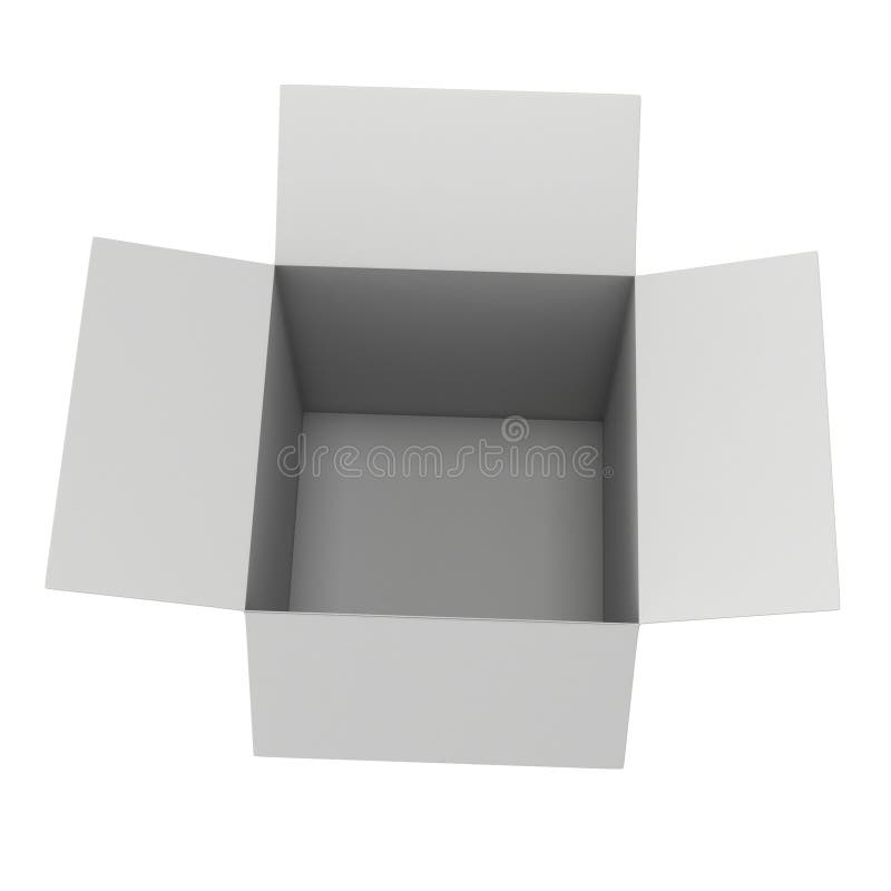Open box 3d stock illustration. Illustration of element - 81220527