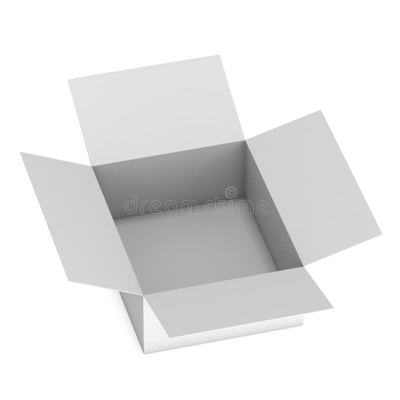 Open box 3d stock illustration. Illustration of estate - 82218144