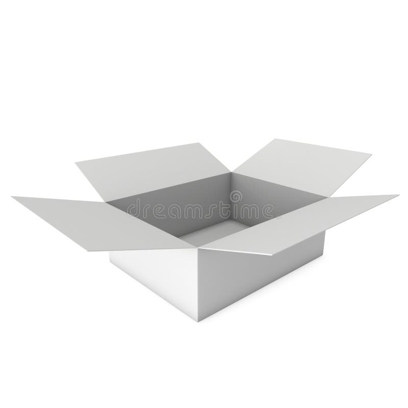 Open box 3d stock illustration. Illustration of mail - 82266137