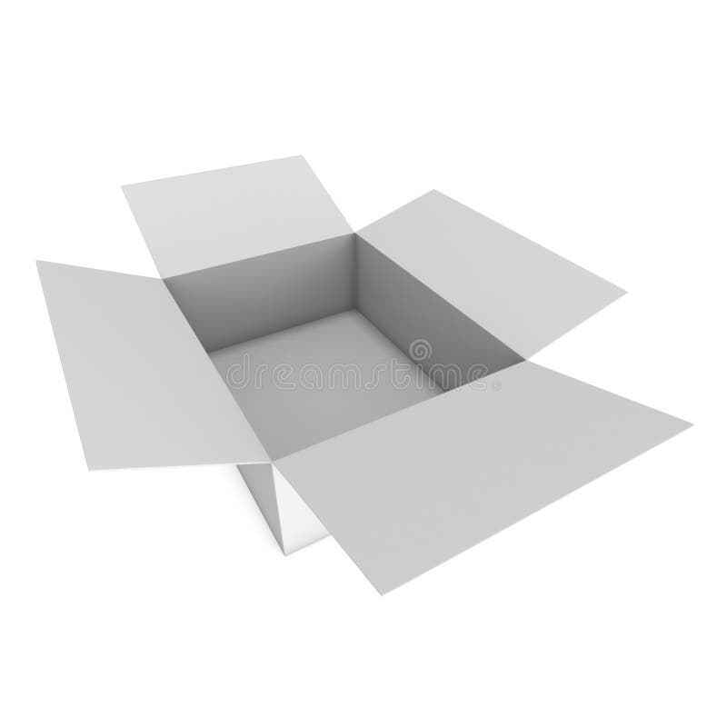 Open box 3d stock illustration. Illustration of glowing - 82355555