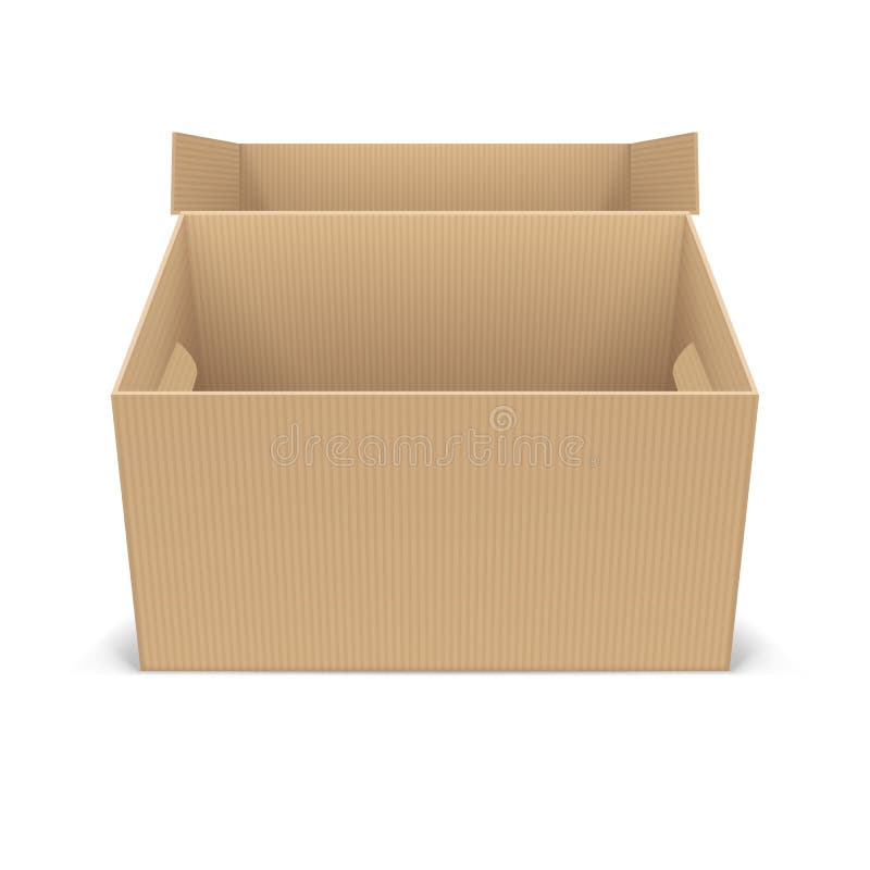 Open black cardboard box stock photo. Image of mail, compartment - 38781770