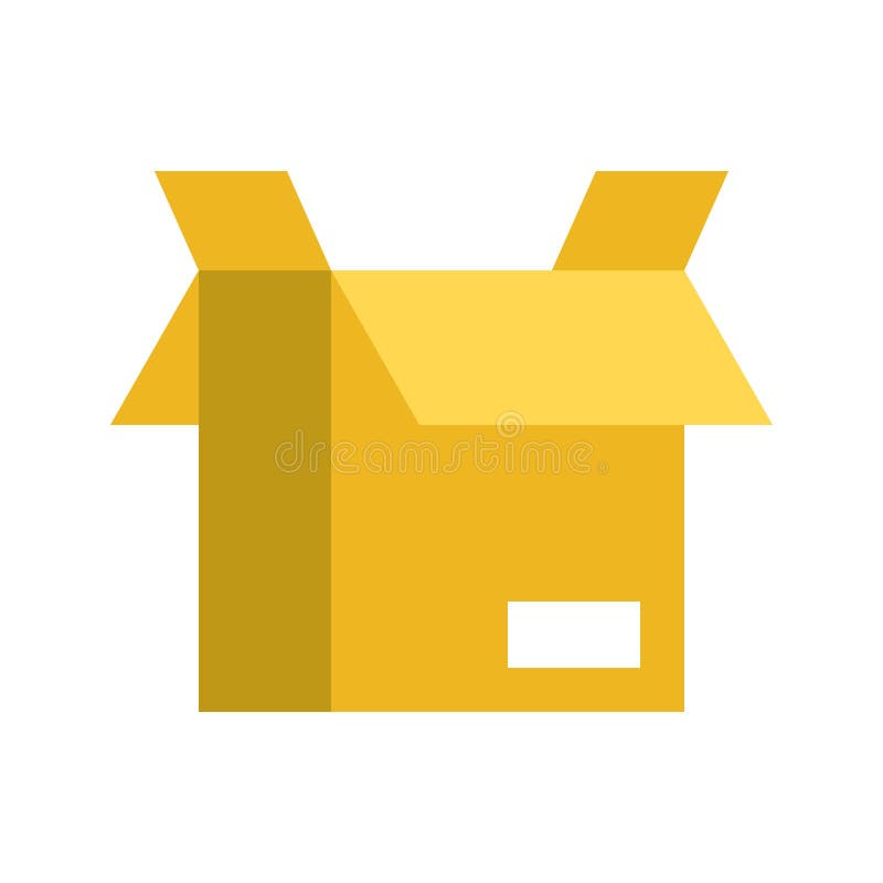 Open Box, Flat Icon Design Pixel Perfect Stock Vector - Illustration of ...