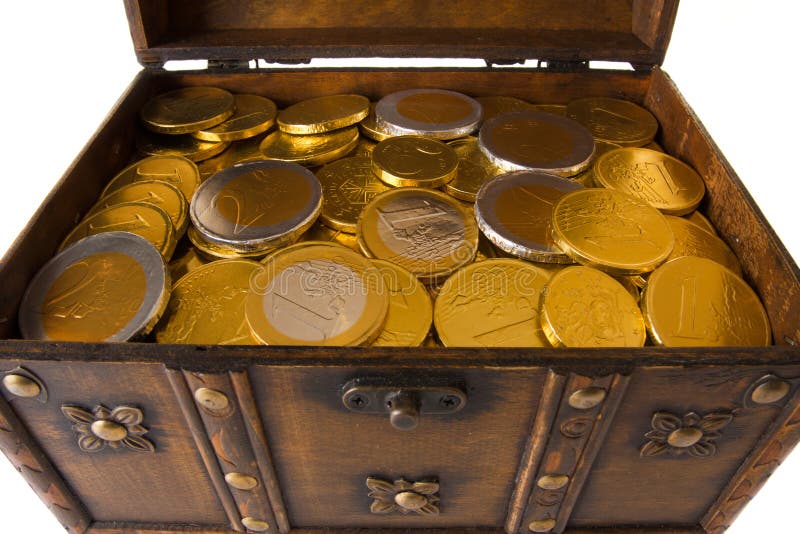 Open box full with money stock photo. Image of treasure - 18015338