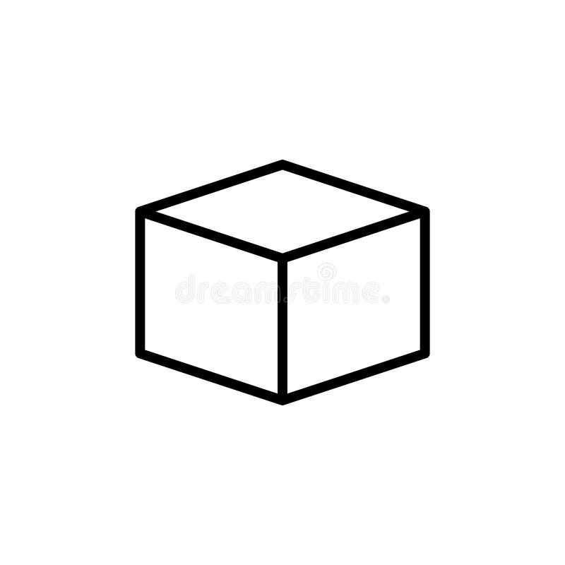 Open Box Icon Isolated on White Background. Cardboard Box, Packaging ...