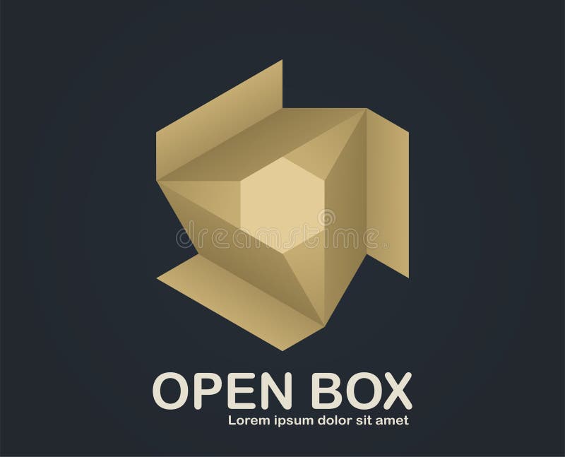 Open box stock vector. Illustration of packaging, cardboard - 42687601
