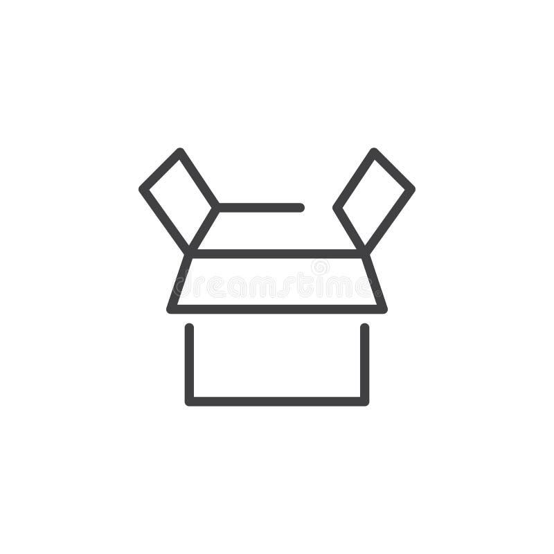 Open Box Simple Line Vector Stock Illustrations – 4,255 Open Box Simple ...