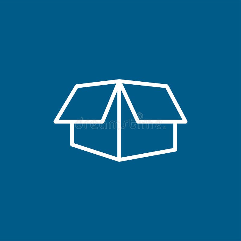 Open E-mail Icon on Red Background. Red Flat Style Vector Illustration ...