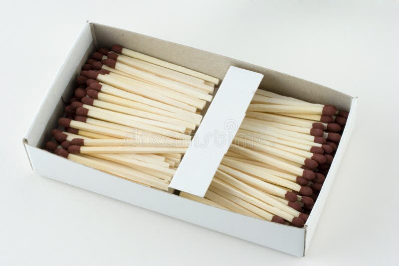 Open box of matches stock photo. Image of white, isolated - 250292