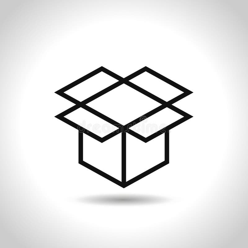 Open Box Symbol. Symbol of Packaging, Upload Stock Vector ...