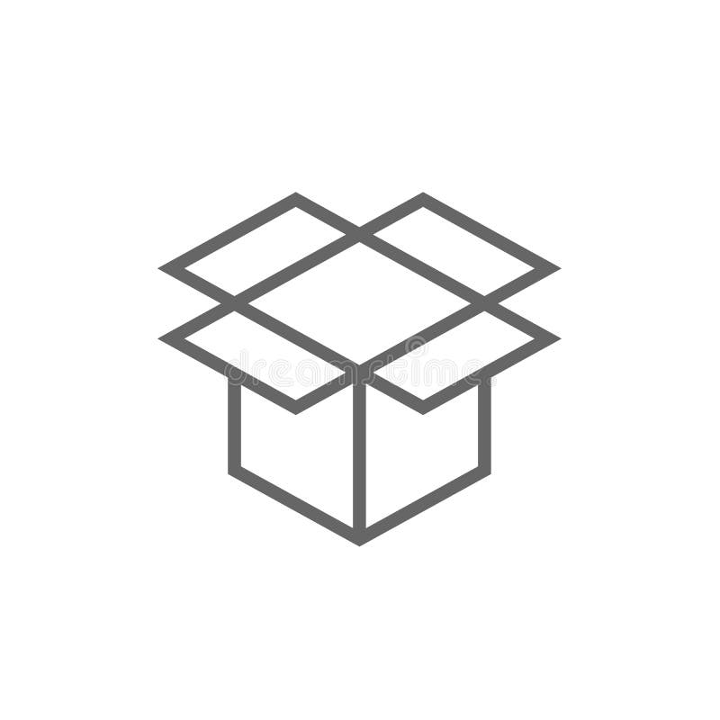 Open Box Symbol. Symbol of Packaging, Upload Stock Vector ...