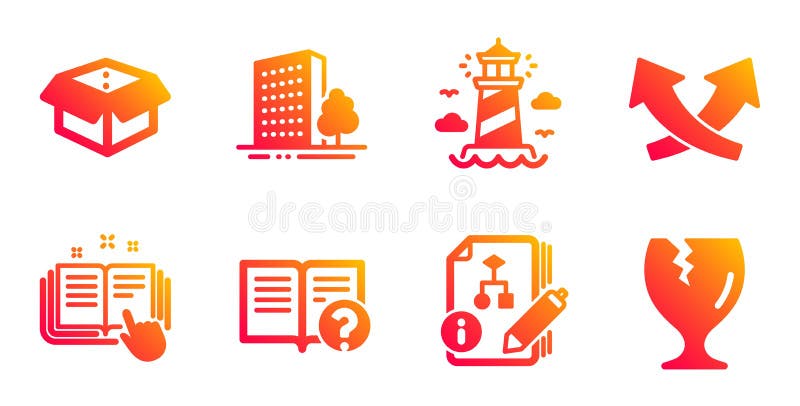 Open Box Technical Documentation And Algorithm Icons Set Help