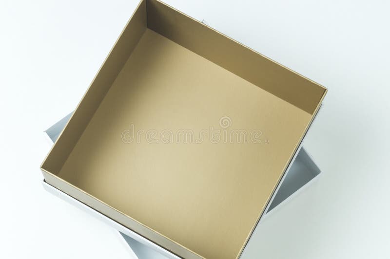 Top View Of An Open Parcel Or Moving Box Stock Photo - Image of move ...