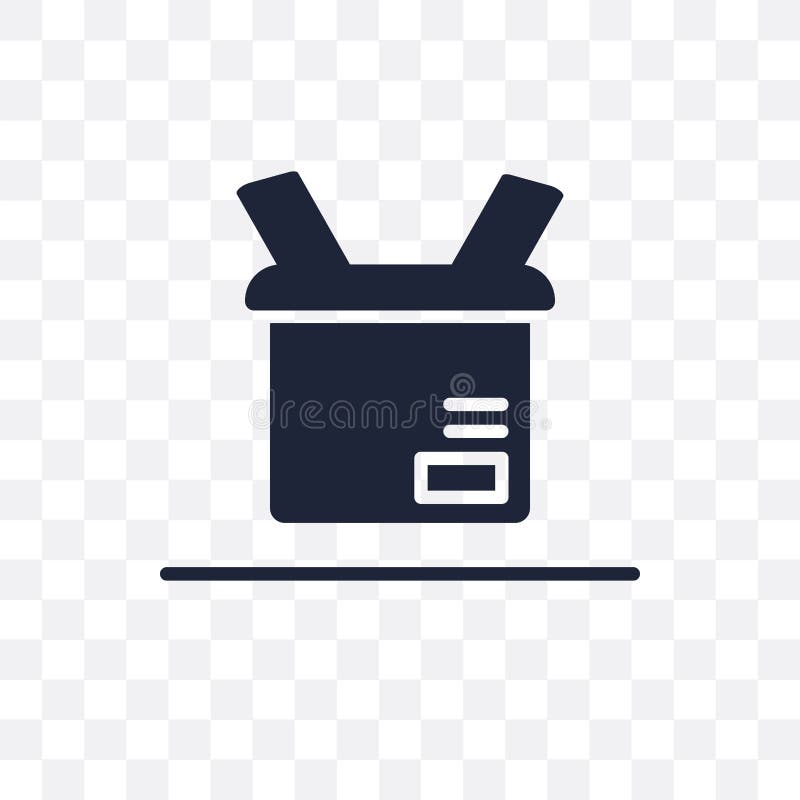Open Box Transparent Icon. Open Box Symbol Design from Delivery Stock ...
