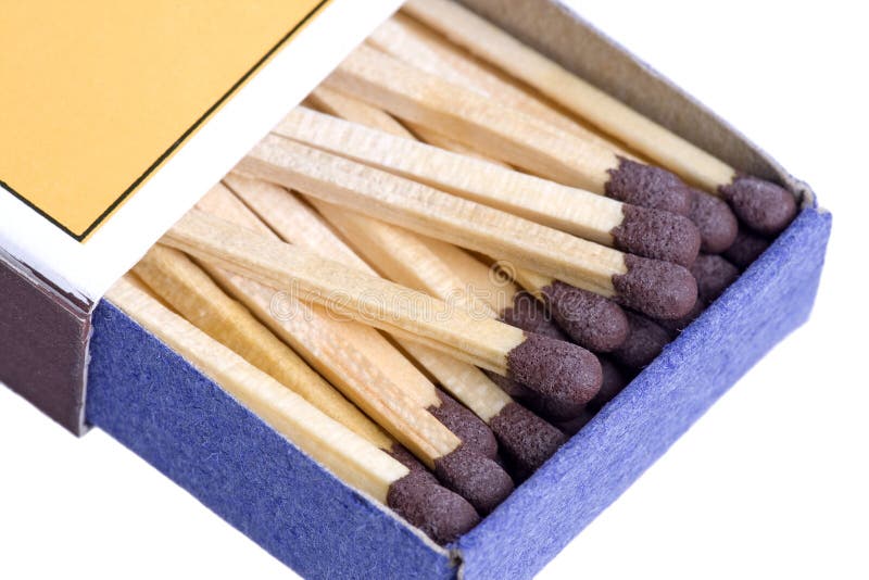 Open Box of Wooden Matches stock photo. Image of matches - 5072762