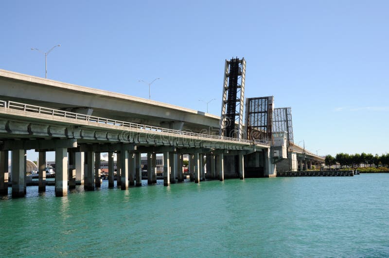 Open Bridge, Miami Florida stock photo. Image of transport - 12272914