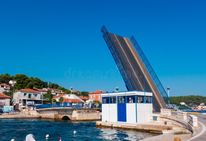 Open bridge editorial image. Image of island, adriatic - 49624865