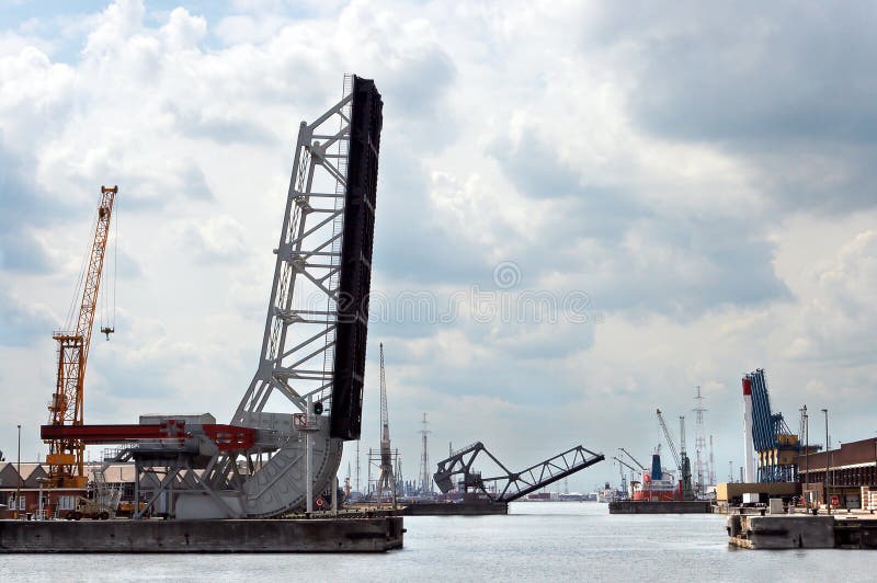 Open bridges stock photo. Image of flanders, goods, export - 15366844