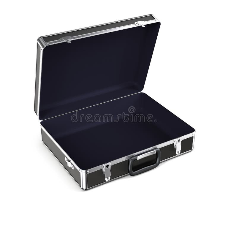 Open briefcase stock photo. Image of safety, luggage, open - 6105184