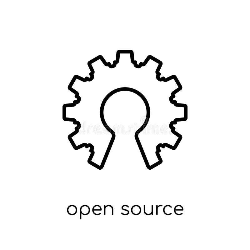 Open Die Pictogramvector Op Witte Achtergrond, Open Teken, Lijn En ...