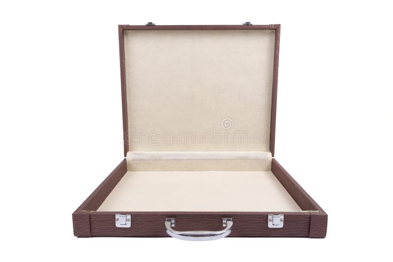 Open briefcase stock photo. Image of safety, luggage, open - 6105184