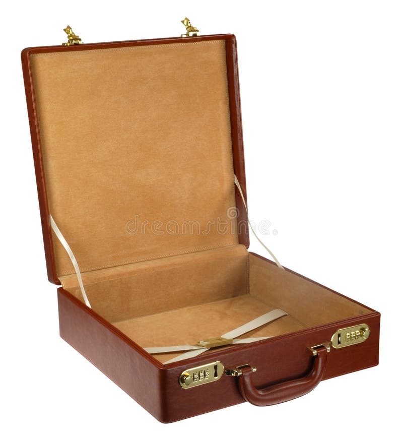 Open briefcase stock photo. Image of safety, luggage, open - 6105184