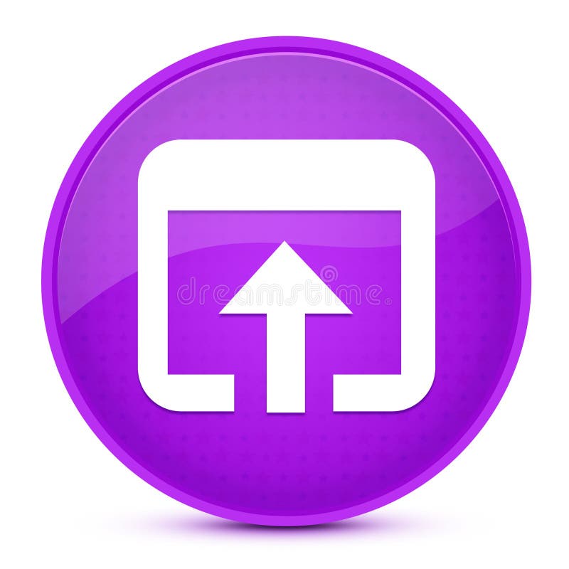 Open in Browser Aesthetic Glossy Blue Round Button Abstract Stock ...