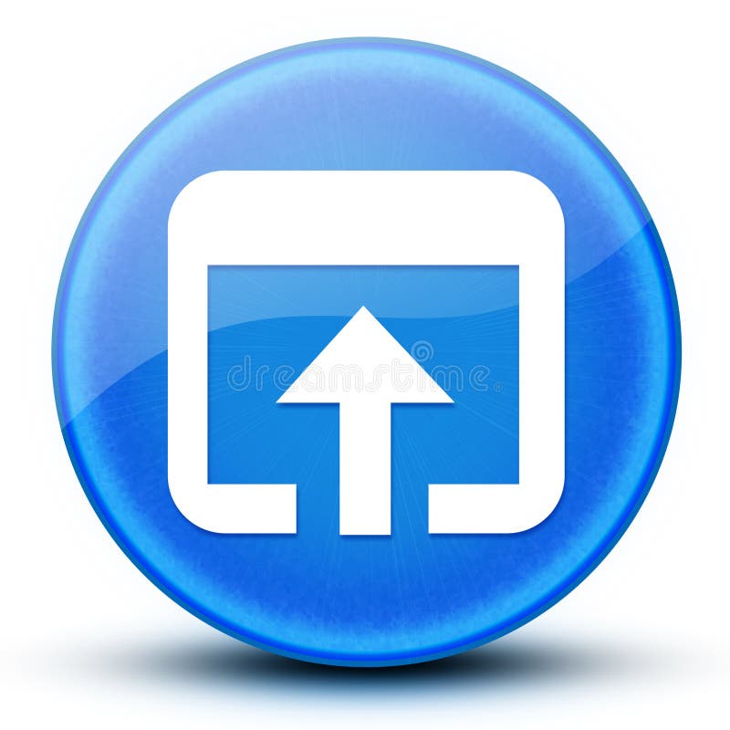 Open in Browser Eyeball Glossy Blue Round Button Abstract Stock ...