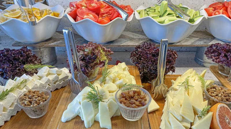 Open Buffet Breakfast at the Hotel Stock Photo - Image of close, lunch ...