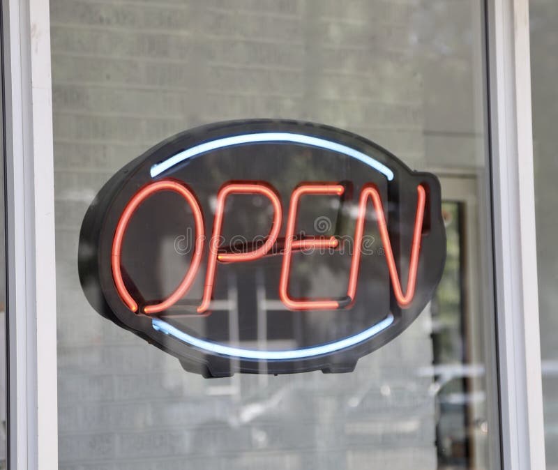 Open for Business stock image. Image of visitor, patrons - 100618157