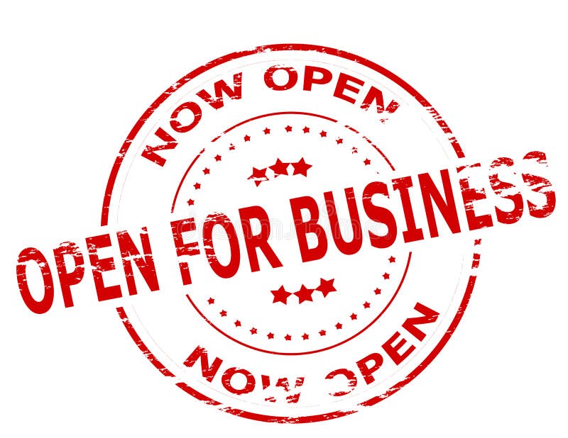 Open for business stock illustration. Illustration of immediately ...