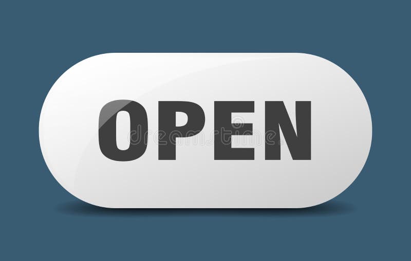 Open Button. Open Sign. Key. Push Button. Stock Vector - Illustration ...