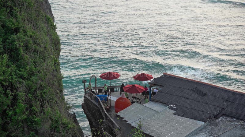 Open Cafe on the Seashore Sun Rest Beauty Beach Stock Image - Image of ...