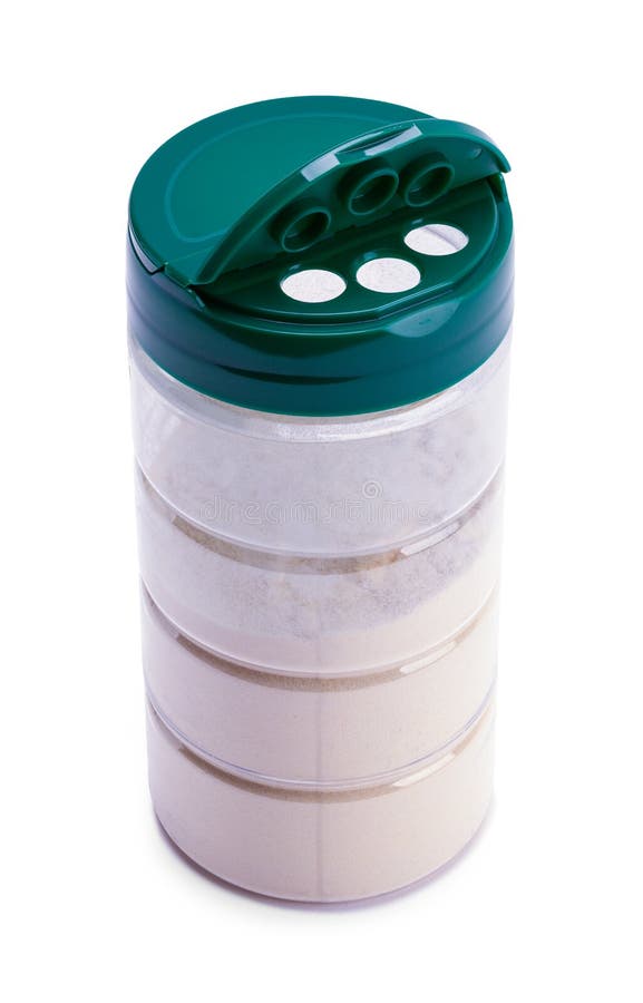 Open Can of Sprinkle Cheese Stock Photo - Image of sprinkle, copy ...