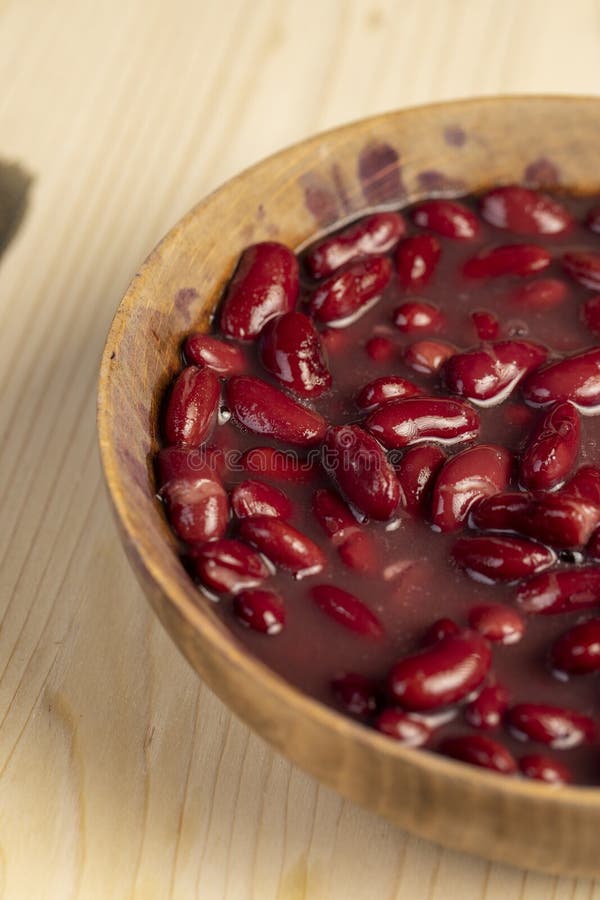Open Canned Red Beans in Brine Stock Photo - Image of metal, cooked ...