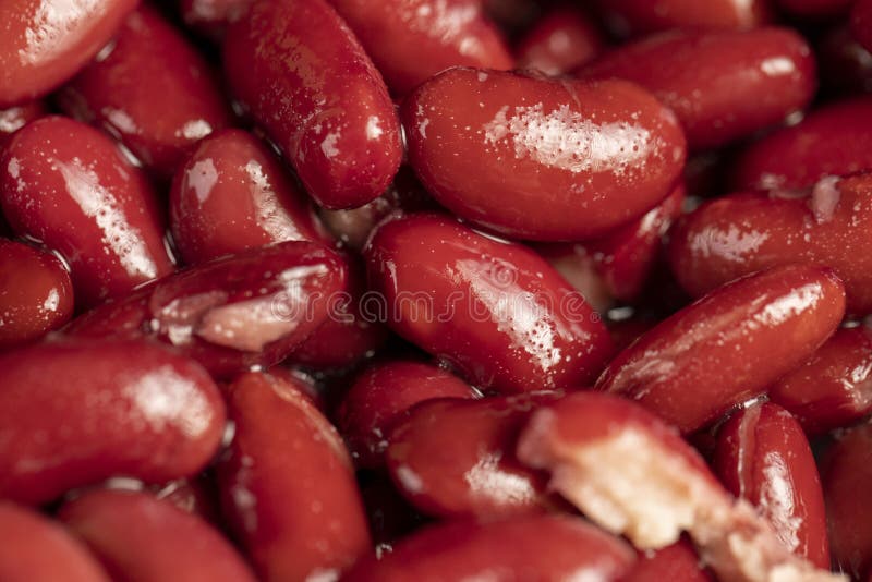 Open Canned Red Beans in Brine Stock Image - Image of ingredient ...