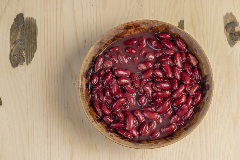 Open Canned Red Beans in Brine Stock Photo - Image of legumes, soup ...