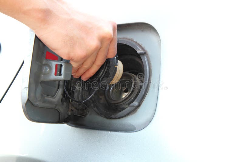Open the cap of fuel tank stock image. Image of diesel - 55212455