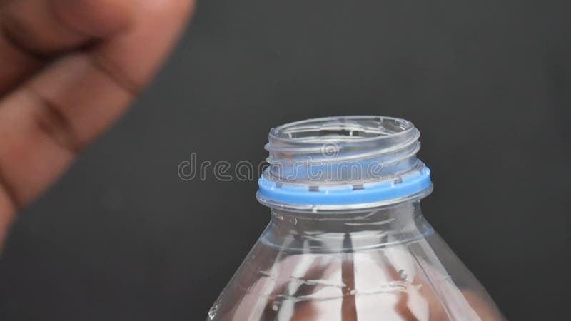 Open a Cap of a Plastic Water Bottle Stock Footage - Video of dewy ...