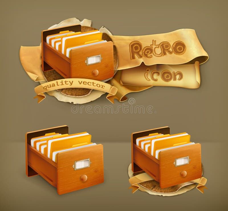Open Card Catalog stock vector. Illustration of card - 24467097