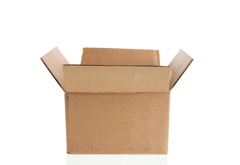 Open cardboard box stock photo. Image of white, deliver - 14685016