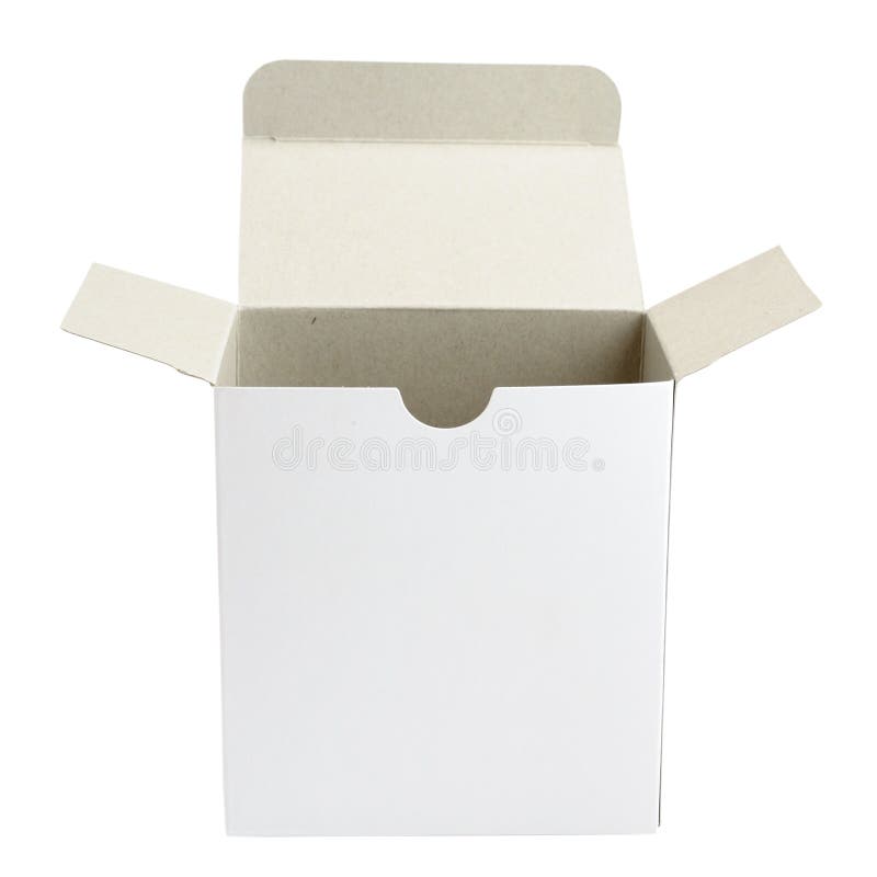 Open Empty Shoe Cardboard Box Stock Photo - Image of single, isolated ...