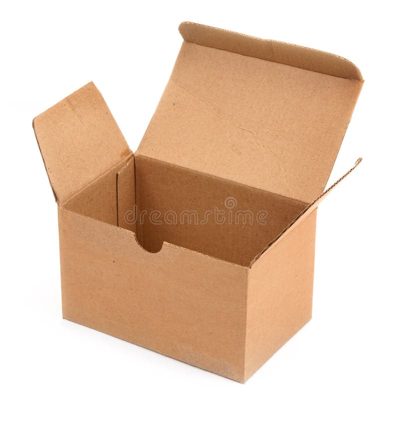 Cardboard Box without a Lid Stock Photo - Image of wrap, carton: 9001570