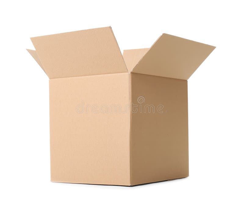 Open cardboard box stock image. Image of forwarding, online - 53137283