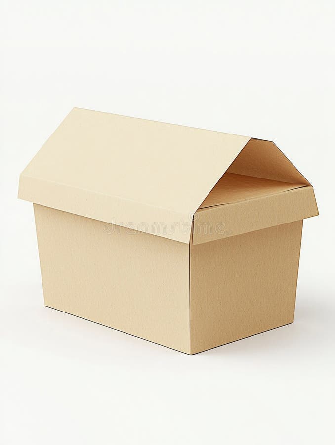 Open Cardboard Box stock image. Image of generated, rate - 366292033