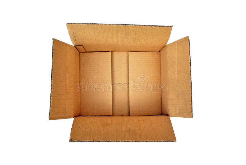 Cardboard box ariel stock image. Image of recycle, cardboard - 4013407