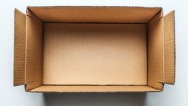 Open Cardboard Box Flaps White Surface Stock Photos - Free & Royalty ...