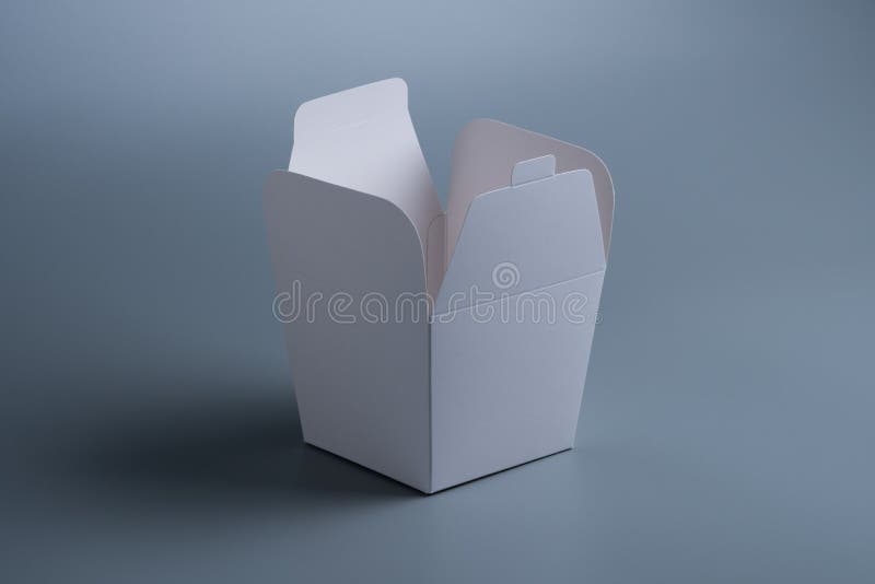 Closed Cardboard Box on Grey Background. Stock Image - Image of concept ...
