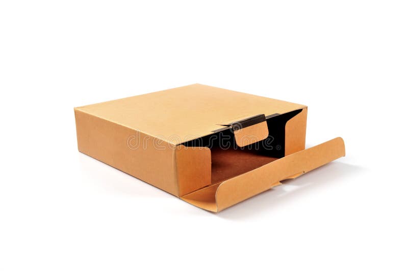 Open cardboard box stock image. Image of isolated, transport - 45126903