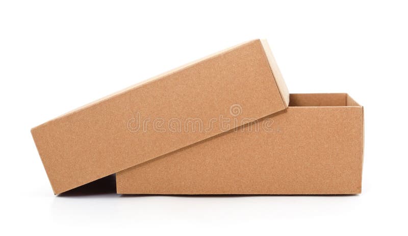 Open cardboard box stock photo. Image of white, commerce - 232111240