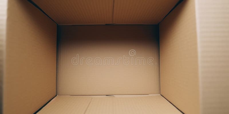 Open cardboard box stock photo. Image of shipping, container - 373498358
